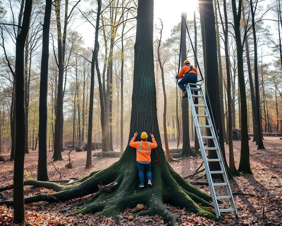 Jak bezpiecznie ściąć drzewo? Praktyczny poradnik